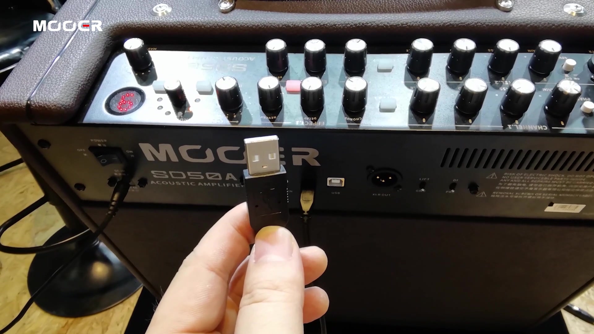 MOOER魔耳SD50A多功能木吉他弹唱音箱OTG功能使用教学演示