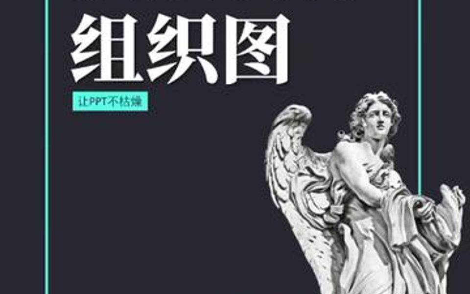 PPT图表 No.27 PPT 20秒快速制作组织架构图
