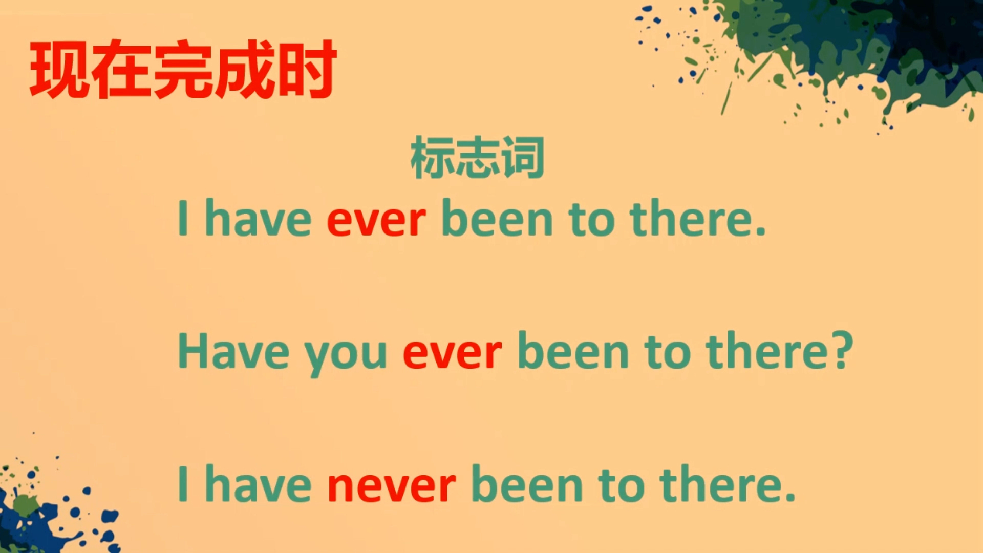 英语时态 现在完成时