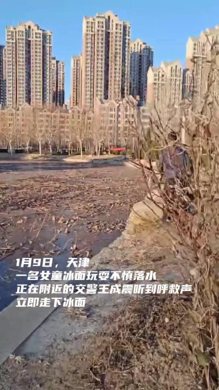 危急时刻!不惧危险及时救援!@天津交警#我为群众办实事#你好天津#...