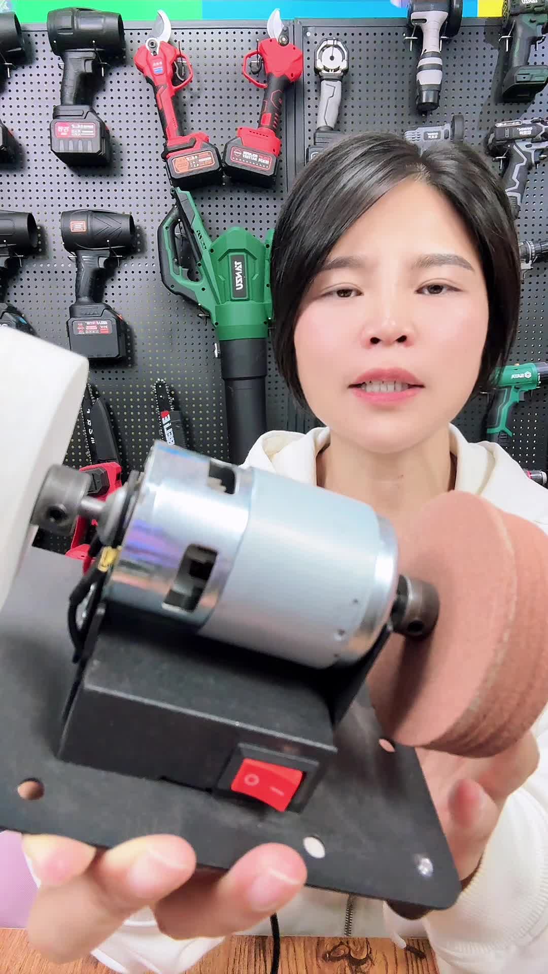 可调速砂轮磨刀机 把家里菜刀都磨了一遍,简直太好用了,粗细砂轮,可...