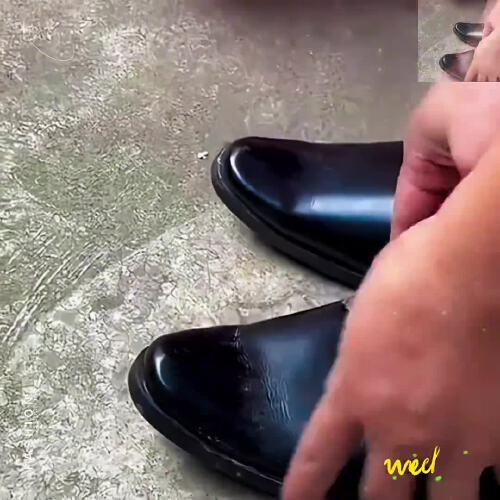 顶级工匠完美修复皮鞋鞋面断裂
