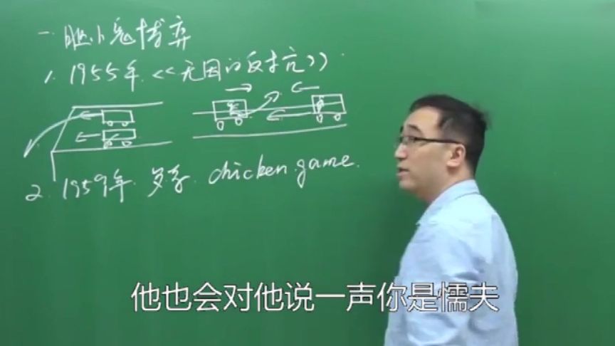 清华李永乐告诉你:什么是胆小鬼博弈?谁怂谁就输了!说的有道理