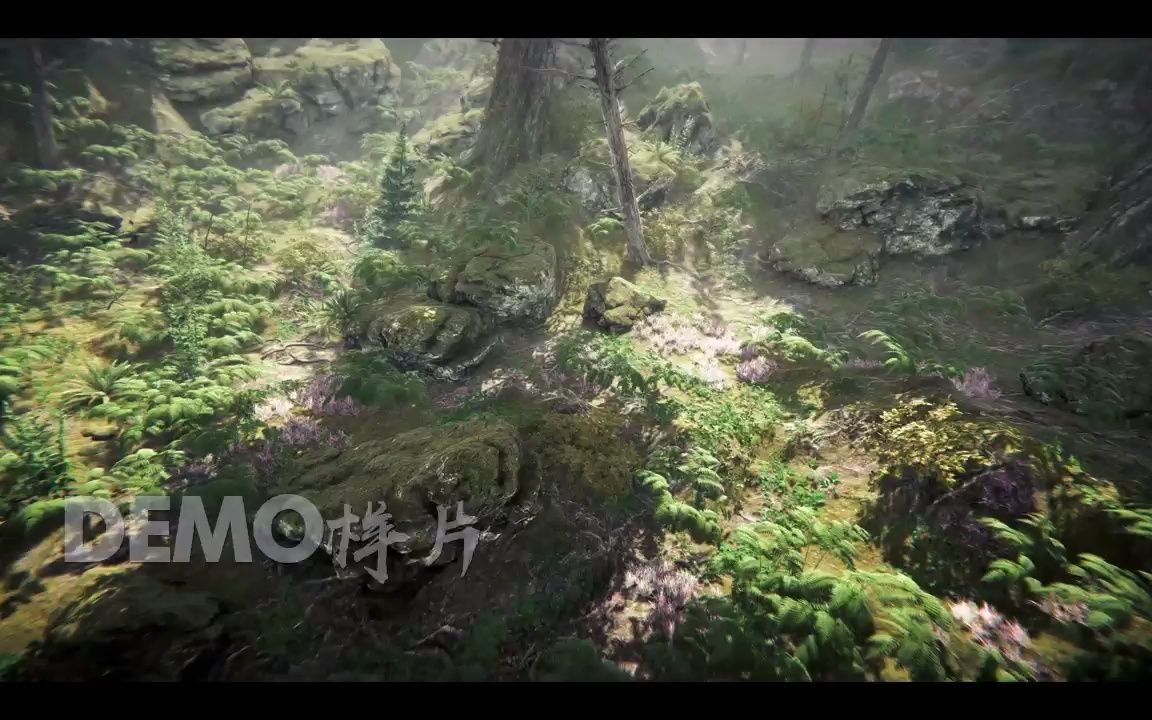 视频素材 ▏h412 唯美3D逼真卡通森林大树树叶小草松树幼儿园小学...