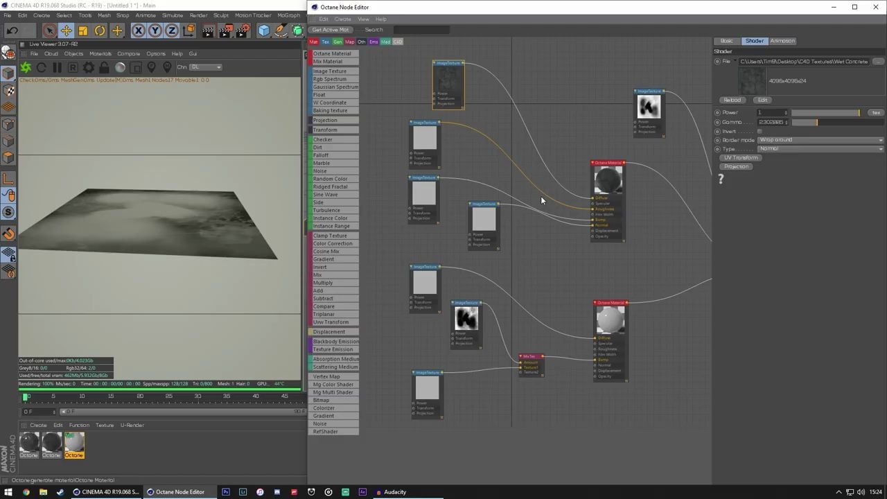 【C4D&Octane教程】现实道路场景教程