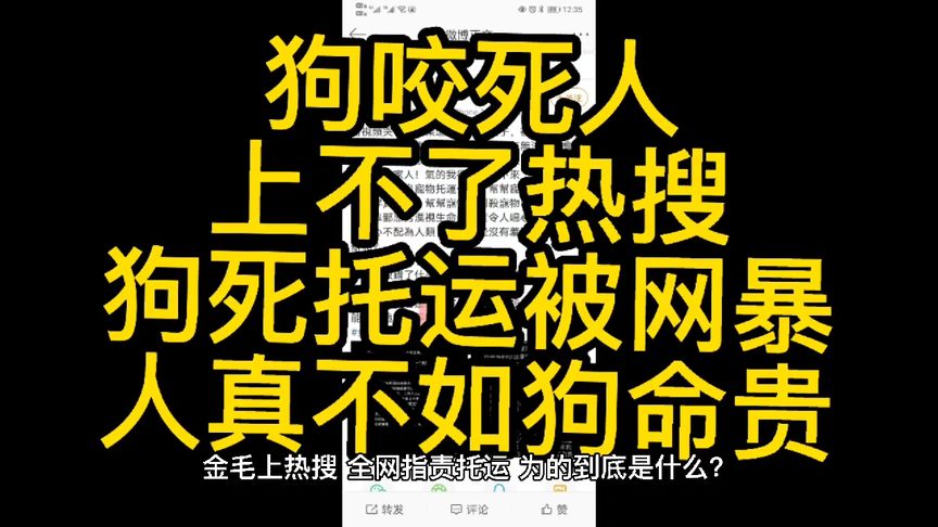 狗咬死人上不了热搜,狗死托运被网暴,人真不如狗命贵?