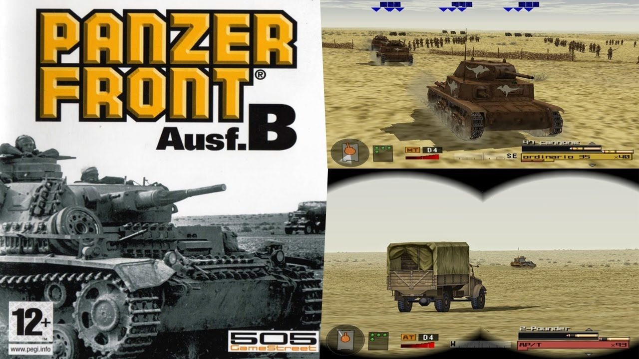 【单机怀旧】装甲前线Ausf.B(panzerfront Ausf.B)pcsx2模拟器实机演示...