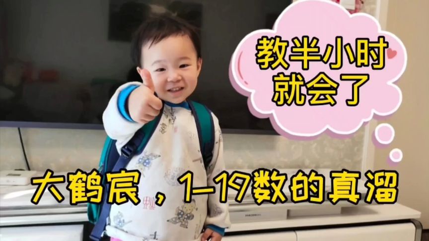 2岁半上的幼儿园,数数真溜,太棒了!