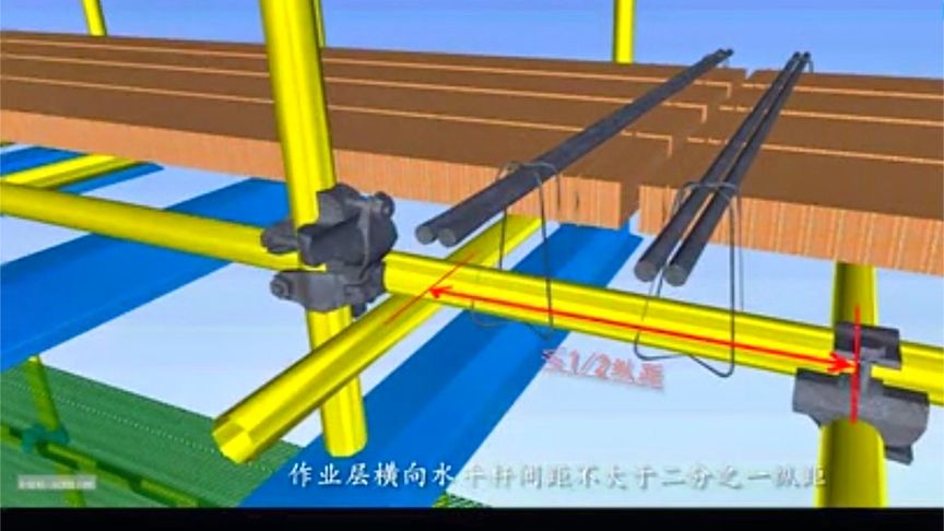 中建七局悬挑脚手架施工工艺视频动画