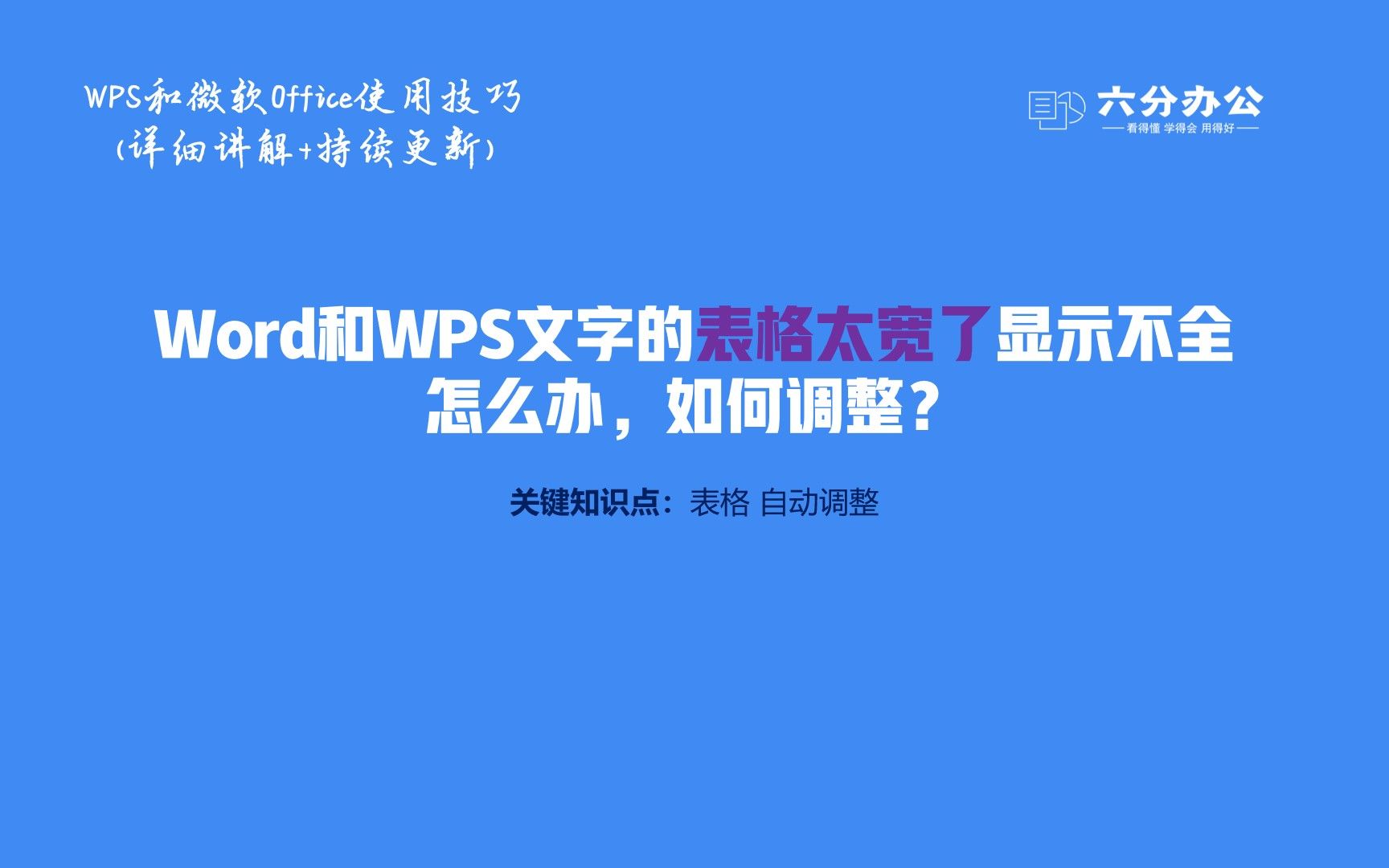 Word和WPS文字的表格太宽了显示不全怎么办,如何调整?