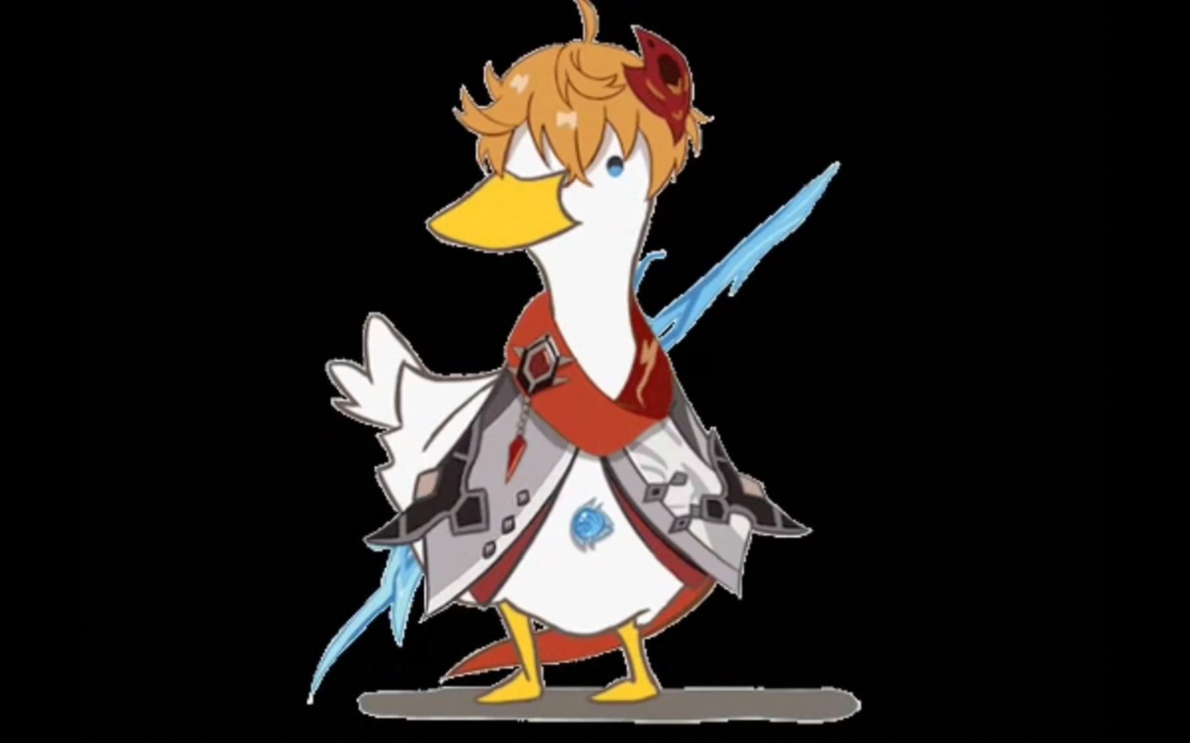 公子复刻在即,浅发几个达达鸭的表情包(侵权私删)_原神