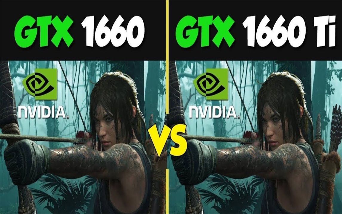 GTX 1660 vs GTX 1660Ti 显卡对比(1080P分辨率测试,CPU为R5 3600...
