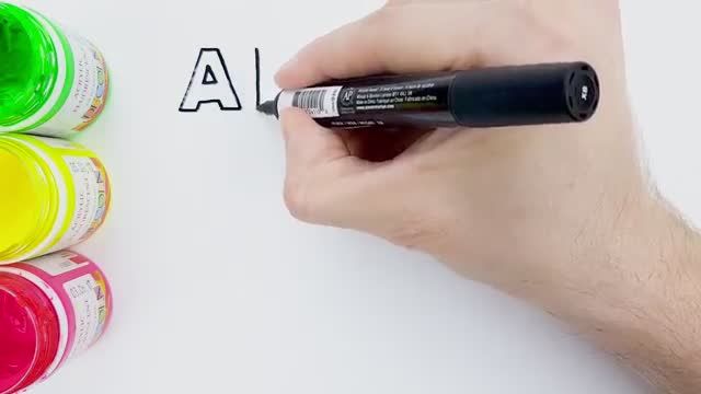 亲子简笔画:字母表画画