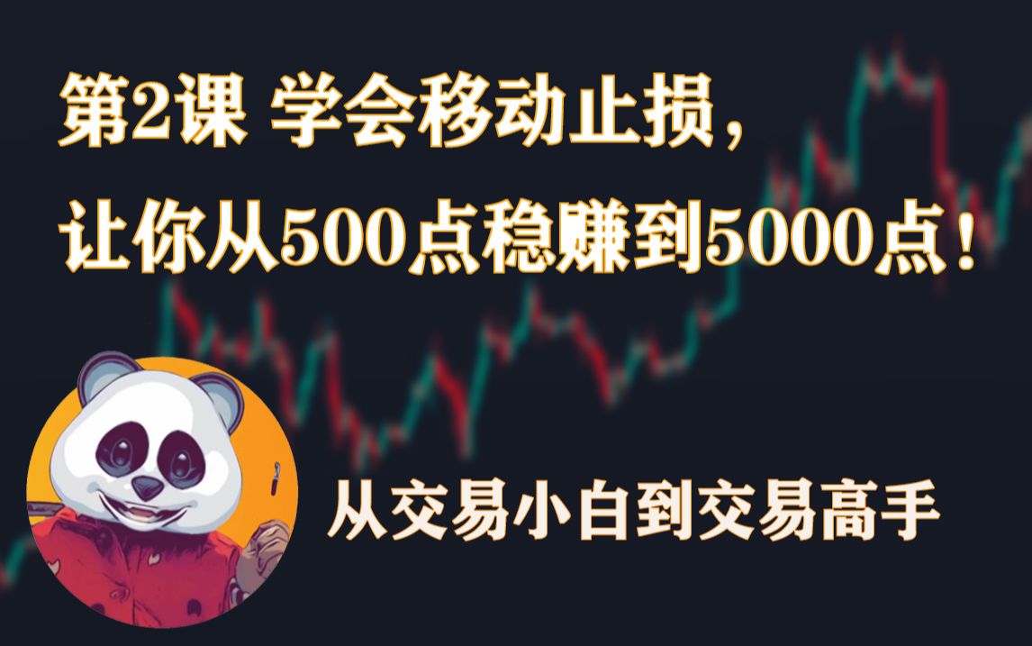 从交易小白到交易高手篇 | 第2课 学会移动止损,让你从500点稳赚到...