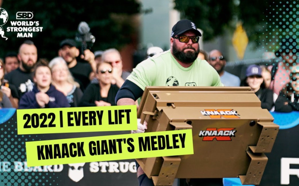 2022世界大力士赛-铁箱搬运+农夫行走