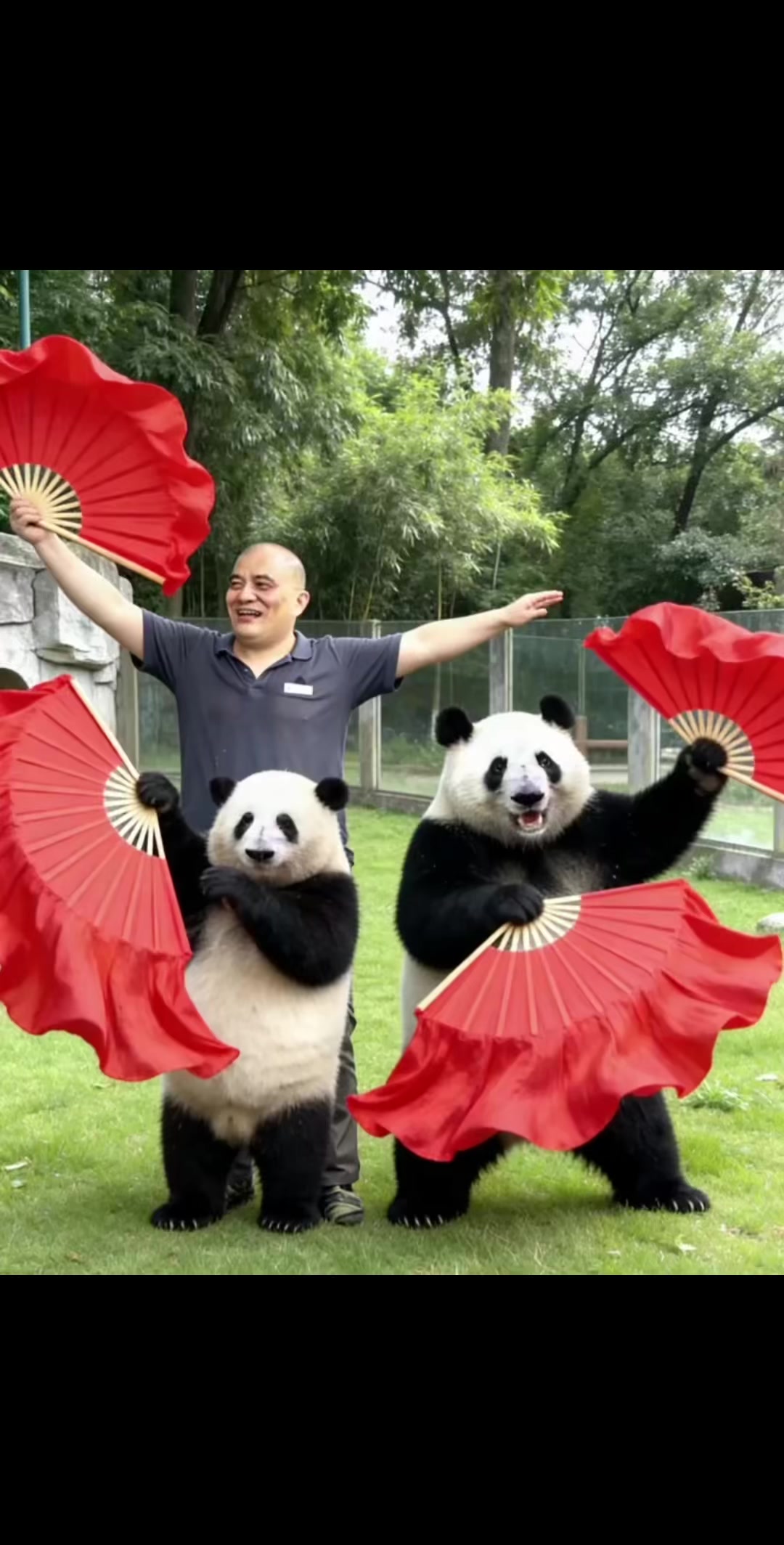 春晚节目排练中ߘ� #大熊猫 #熊猫 #大熊猫和花 #来这吸熊猫 #国宝