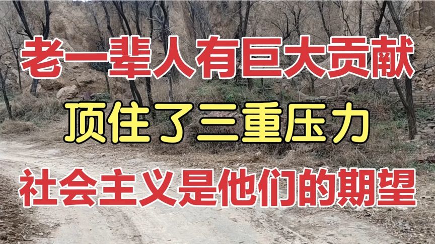 老一辈人是伟大的,为社会做出巨大贡献,社会主义是他们的期望。