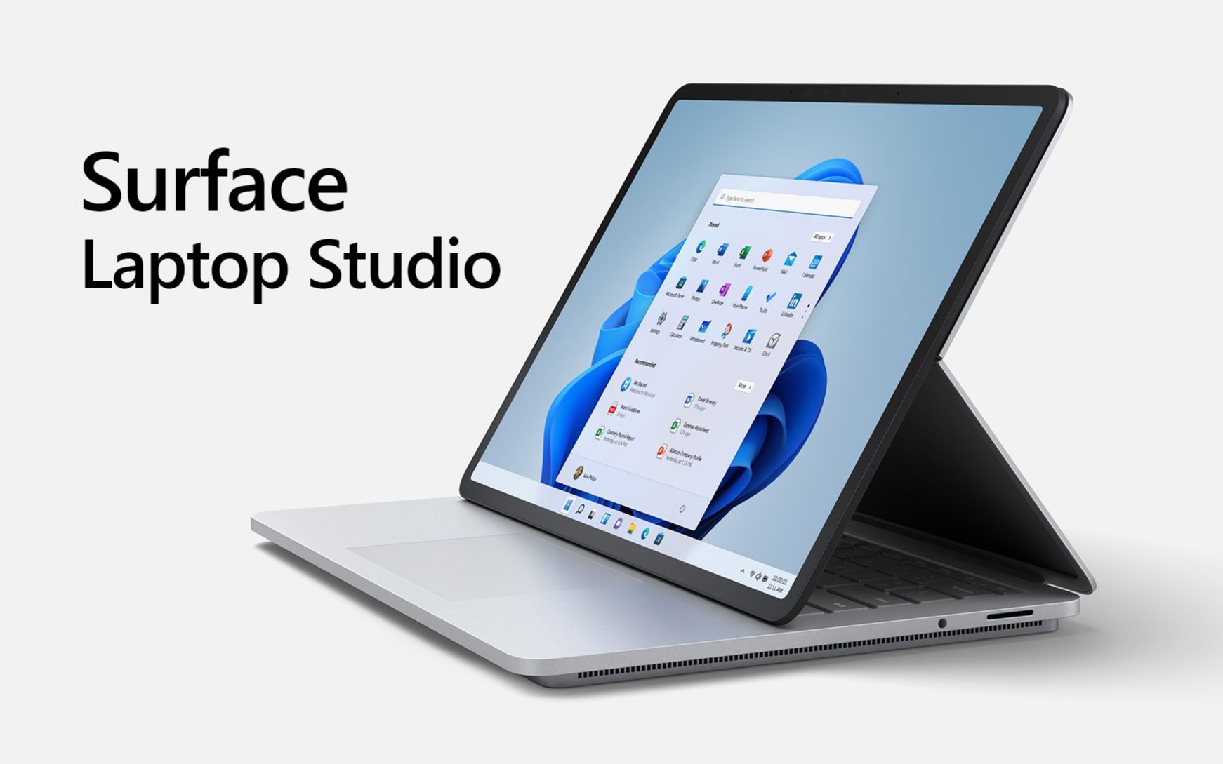 微软发布 Microsoft Surface Laptop Studio 笔记本电脑