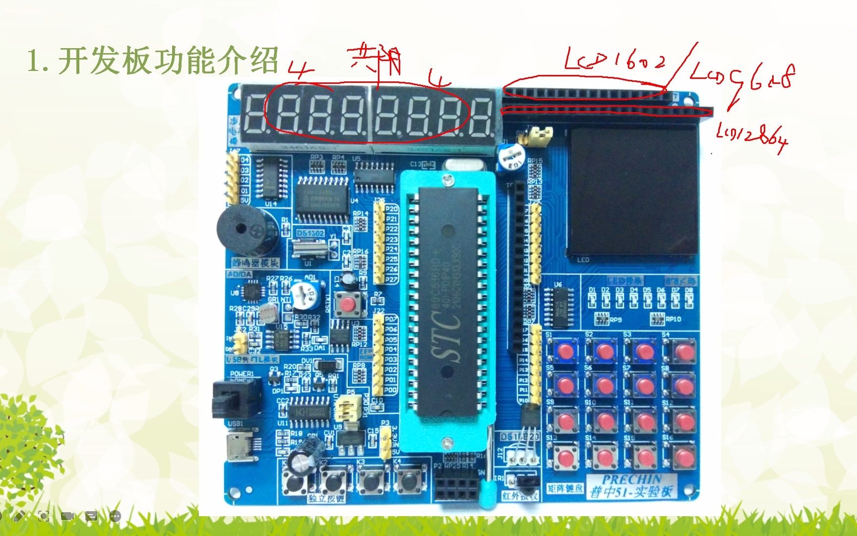 2.1-开发板功能及使用介绍--开发板功能介绍