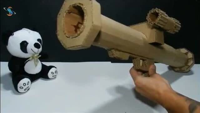 diy-纸板制作火箭筒