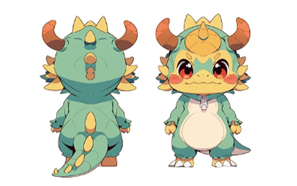 【Maya建模】“卡通龙”人物模型制作,0基础建模思路讲解