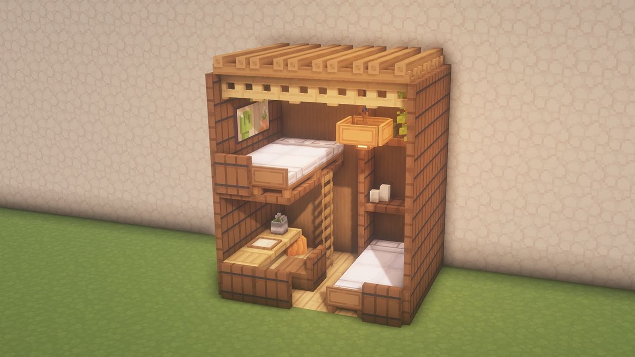 上床下桌?住进去~_哔哩哔哩bilibili_我的世界