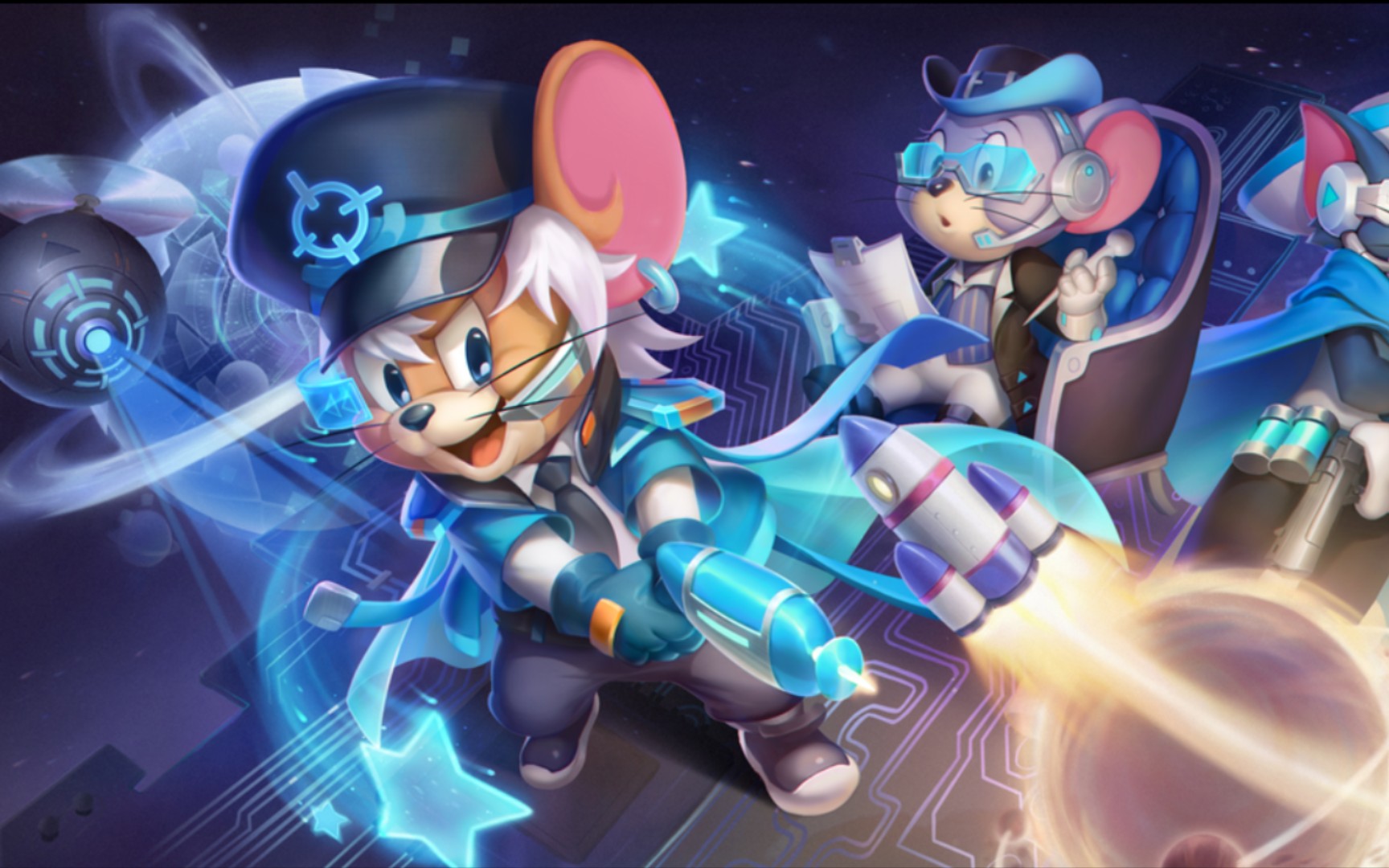 S9赛季金皮:侦探杰瑞——星际统帅_哔哩哔哩bilibili_猫和老鼠手游