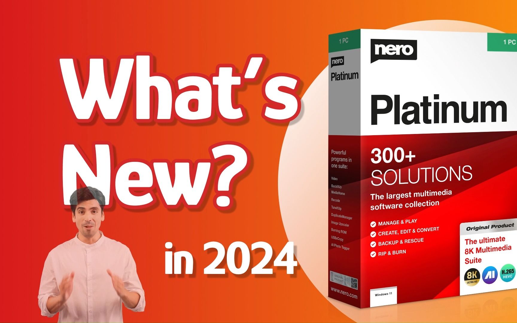 PC专业工具箱 - Nero Platinum Suite 2024 支持音视频编辑刻录文件...