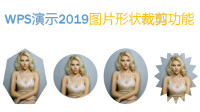 WPS演示2019图片形状裁剪功能