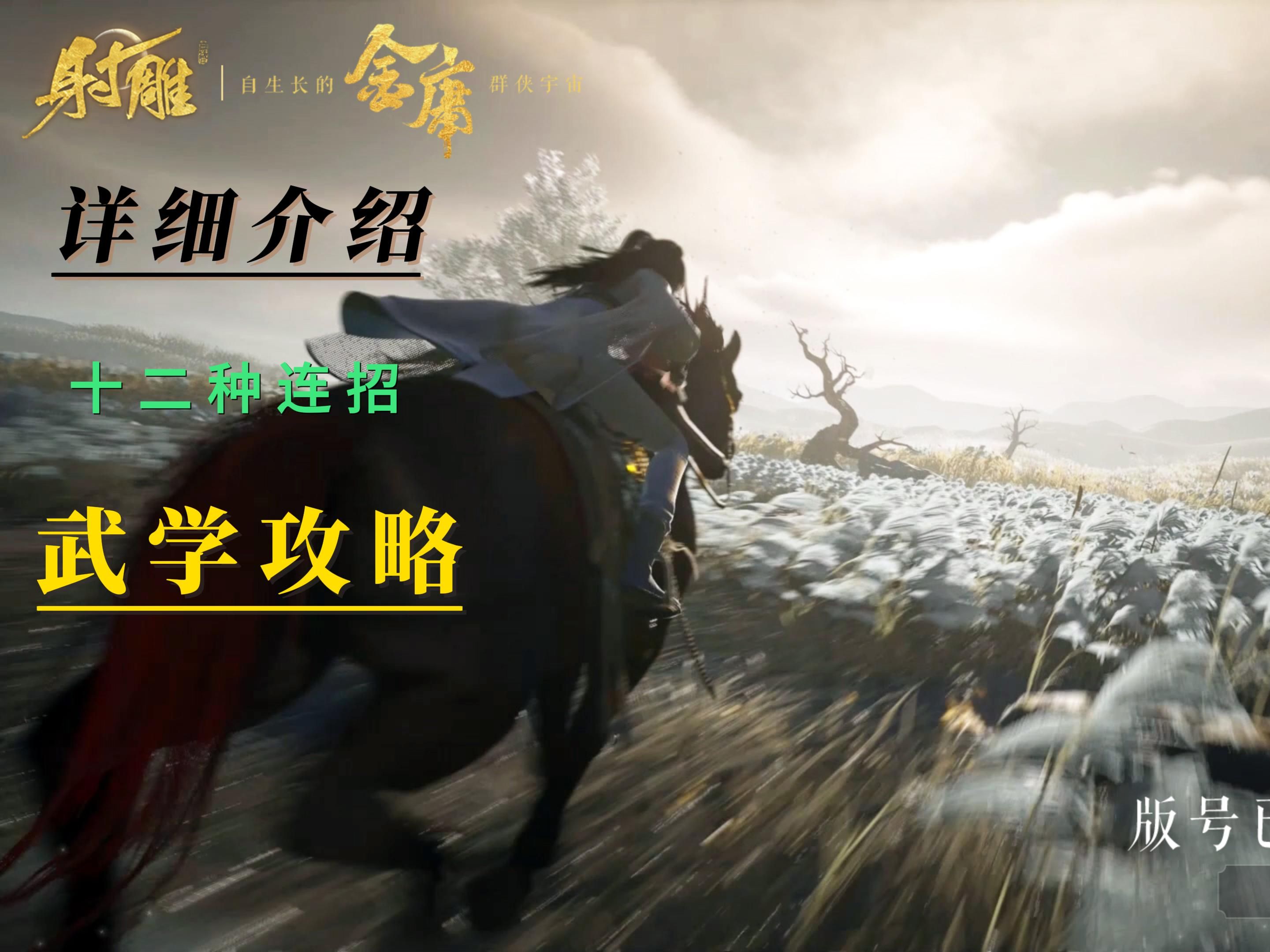 #网易射雕 萌新必看的12种连招武学系统攻略,祝你开荒快人一步!#射雕...