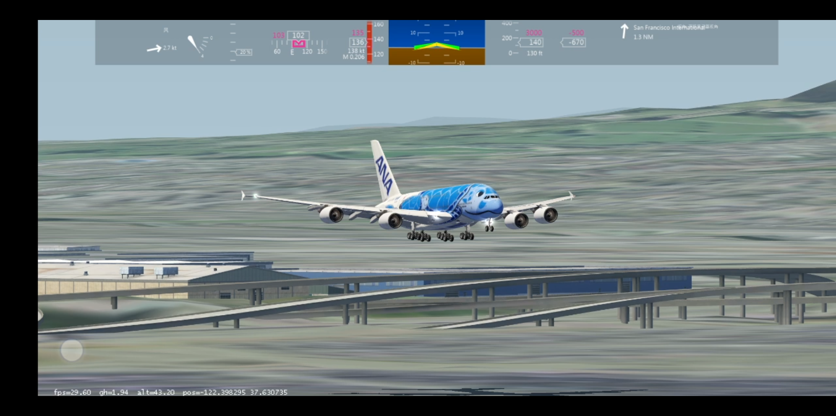 航空模拟器2021,各种飞机降落合集