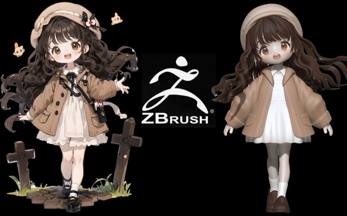 【ZBrush教程】二次元手办模型制作,3小时公开课满满干货,零基础入门...
