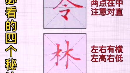 练字必看的四个秘诀 #楷书 #硬笔书法 #学写中性笔