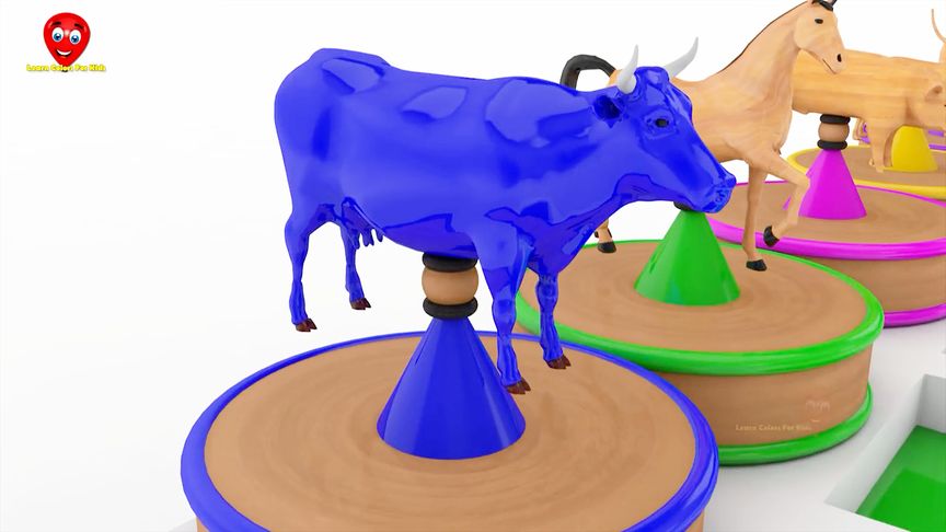益智动画,3d卡通动物教宝宝学习色彩