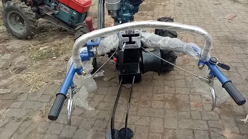 手扶拖拉机绞磨机 绞磨机 拖拉机绞磨机价格#电力施工 #电力工作