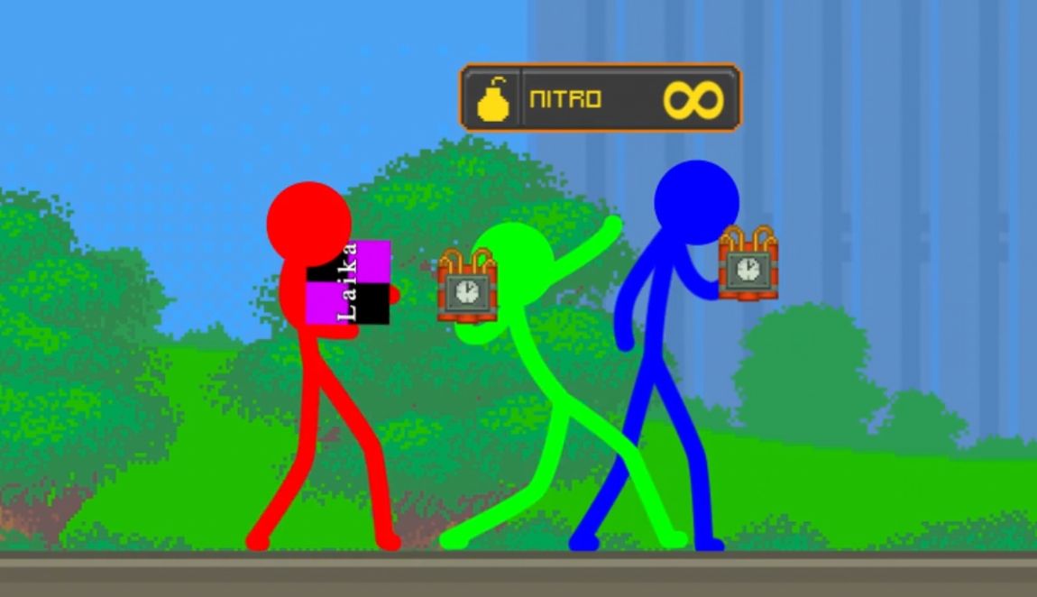 【火柴人VS游戏世界】第一集【上】 高楼爆破篇 初次穿越搞破坏!