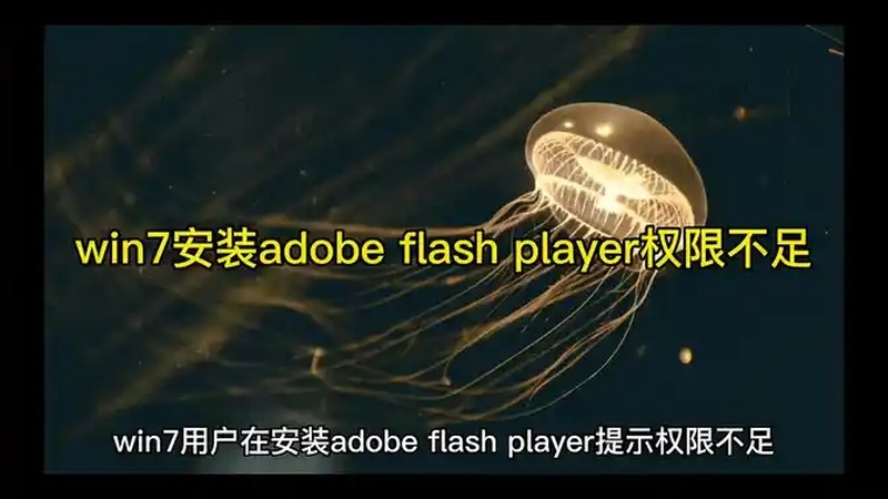 win7安装adobe flash player权限不足怎么解决