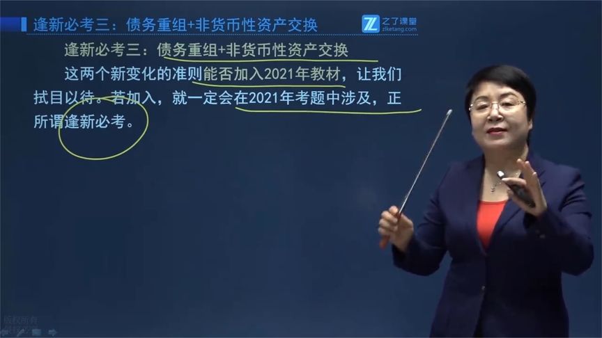 2021中级会计实务:逢新必考之债务重组+非货币性资产交换