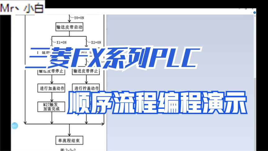 三菱FX系列PLC-顺序流程编程演示