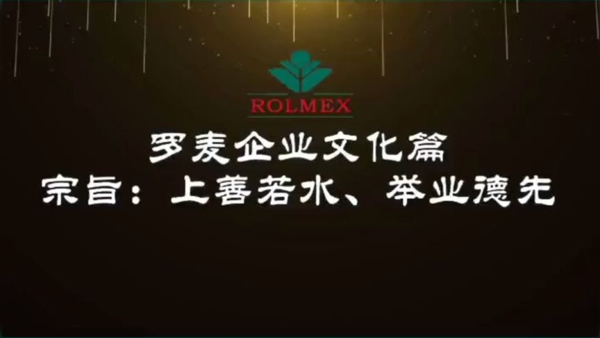 罗麦科技集团企业文化☞企业宗旨:上善若水举业德先!