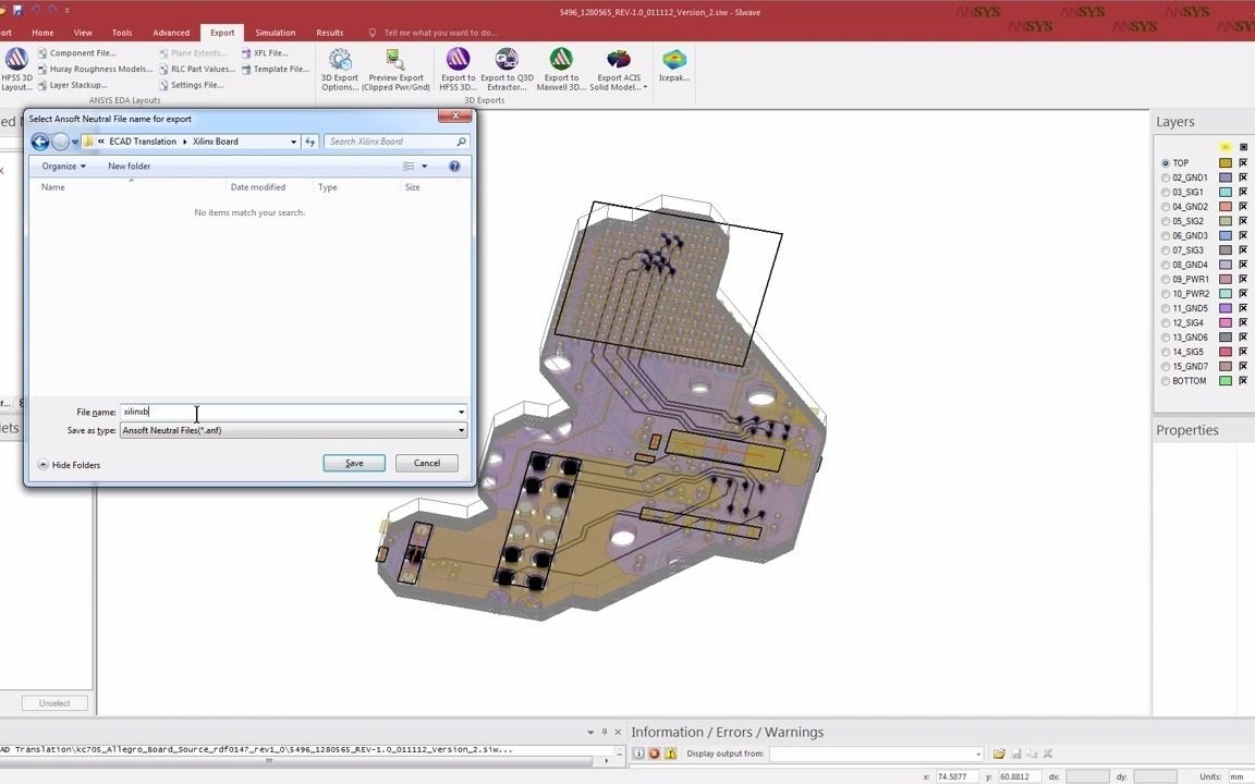 将BRD文件导入到Ansys SpaceClaim | ECAD第七部分