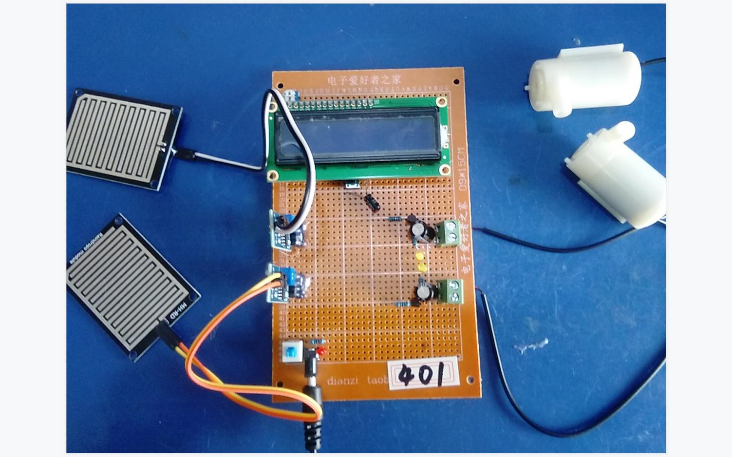 基于51单片机的液位检测水泵控制系统设计-液位-LCD1602-水泵-DIY...