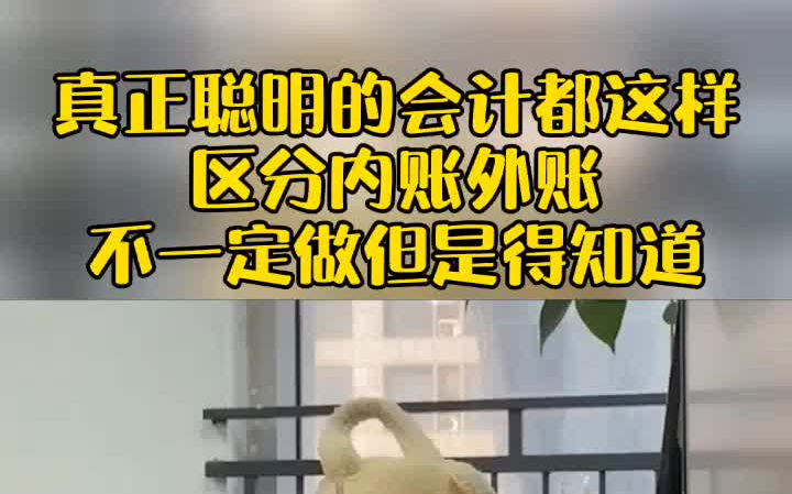 会计工作|会计干货|干货分享|真正聪明的会计都这样区分内账外账,不...