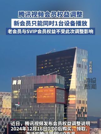 腾讯视频发布会员权益调整说明 #腾讯视频 #会员 #svip #vip #追剧