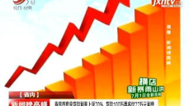 南昌首套房贷款利率上浮20% 贷款100万要多付22万元利息