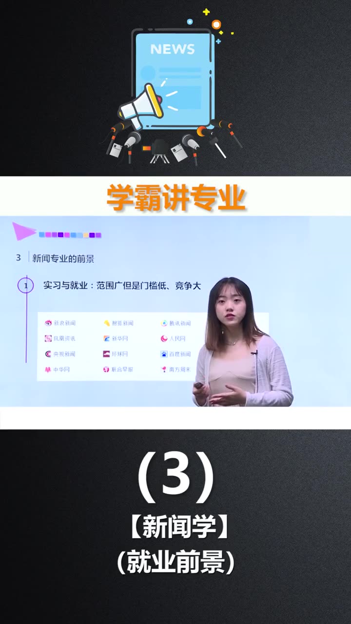 【就业前景】关于新闻学专业的就业方向问题,清华学姐给你答疑。