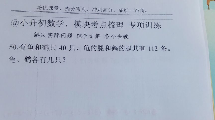 小学奥数,鸡兔同笼问题,很简单,直接用公式法来解答?
