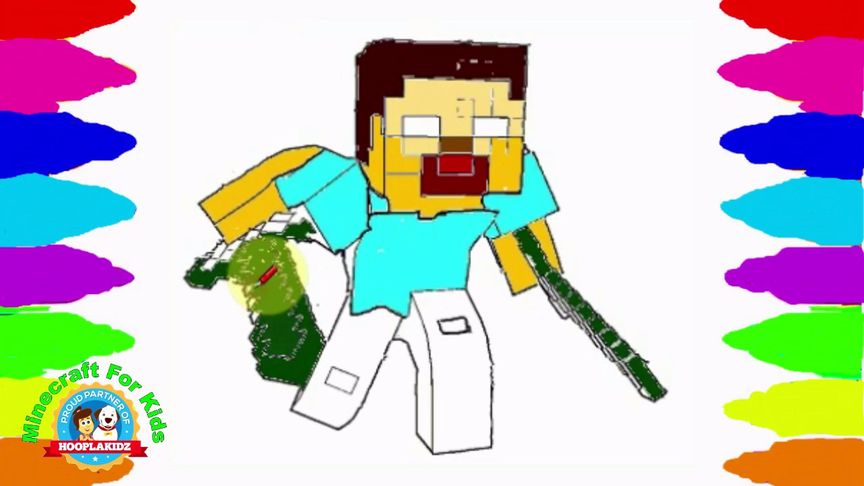 我的世界MC:教你简单画出一个Him