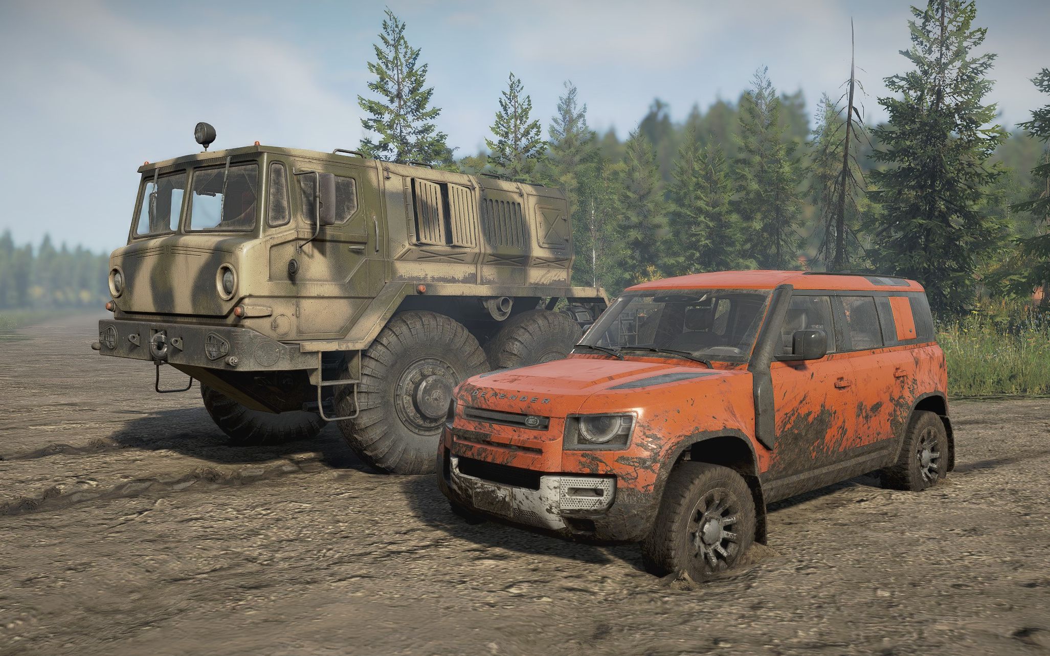 【雪地奔驰】路虎卫士D110探索泥地越野公园 发现605R惊天大瑕疵 ...