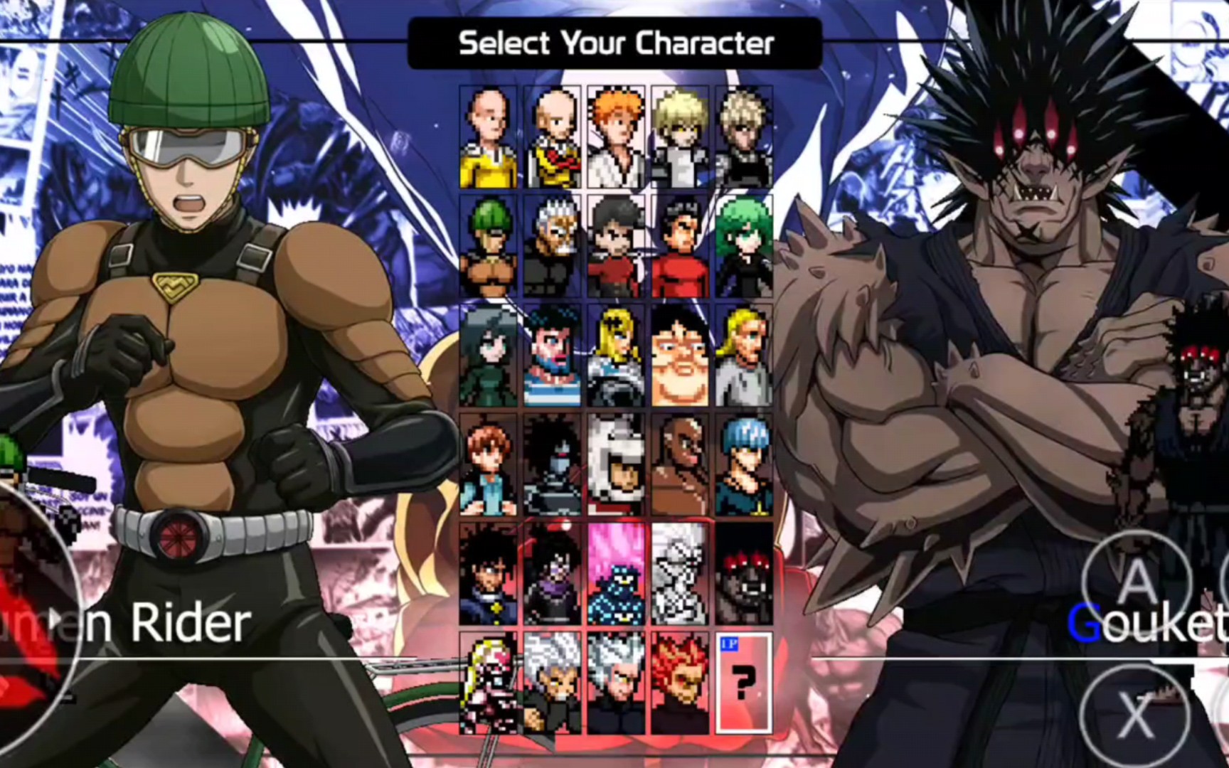 《一拳超人 v6 mugen》,手机exagear模拟器,骁龙855,忘记替换声音...